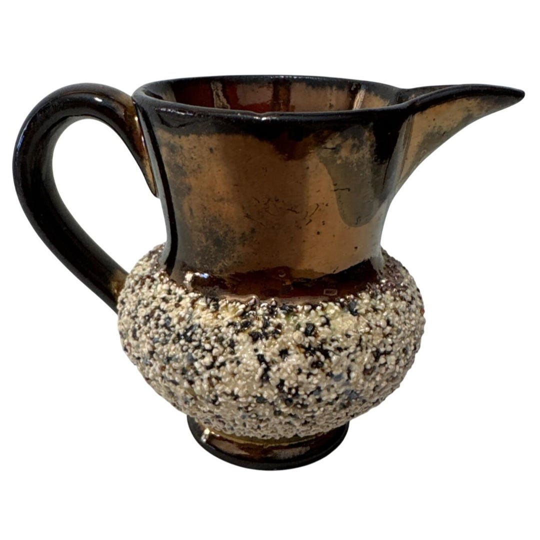 Copper Lustreware Creamer Pitcher Textured Speckled Sand Design 2.5" - Etsy