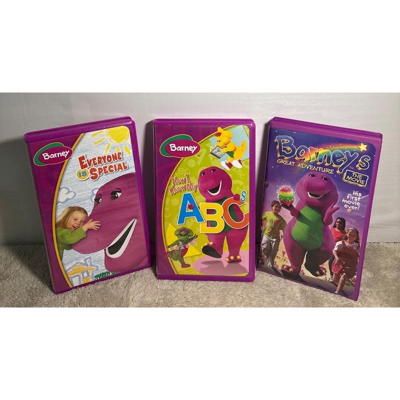 Barney VHS Lot of 3: Everyone is Special, Abcs, Great Adventure - Etsy