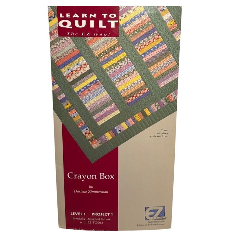Crayon Box Quilt Pattern by Darlene Zimmerman Strip Piecing & Sashing ...
