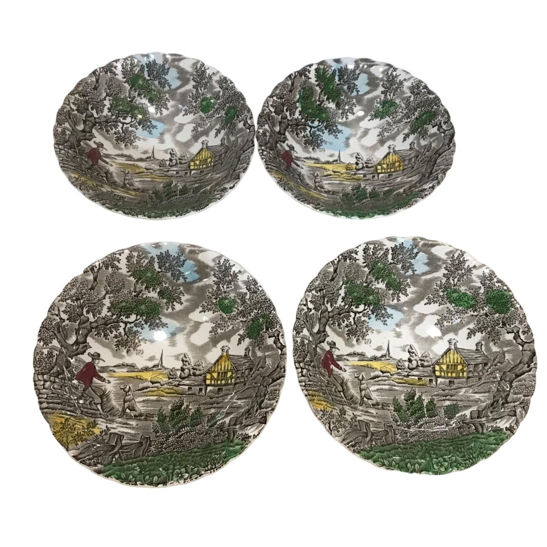 The Hunter Bowls by Myott Made in England 6.25" Diameter Set of 4 - Etsy
