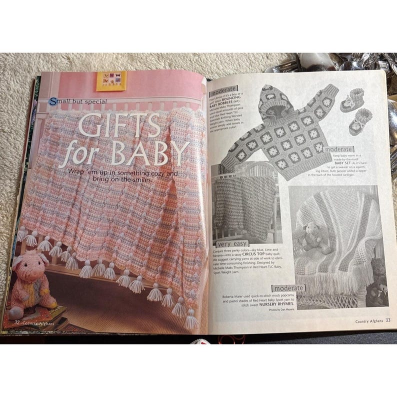 Country Afghans Magazine 2005 Edition 50 Easy Knitting & Crochet ...