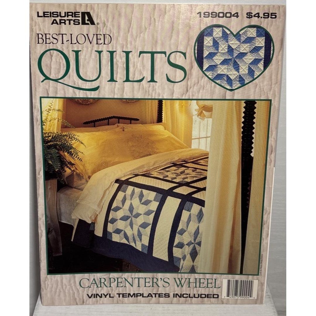 Carpenters Wheel Quilt Pattern Booklet by Leisure Arts With Vinyl ...