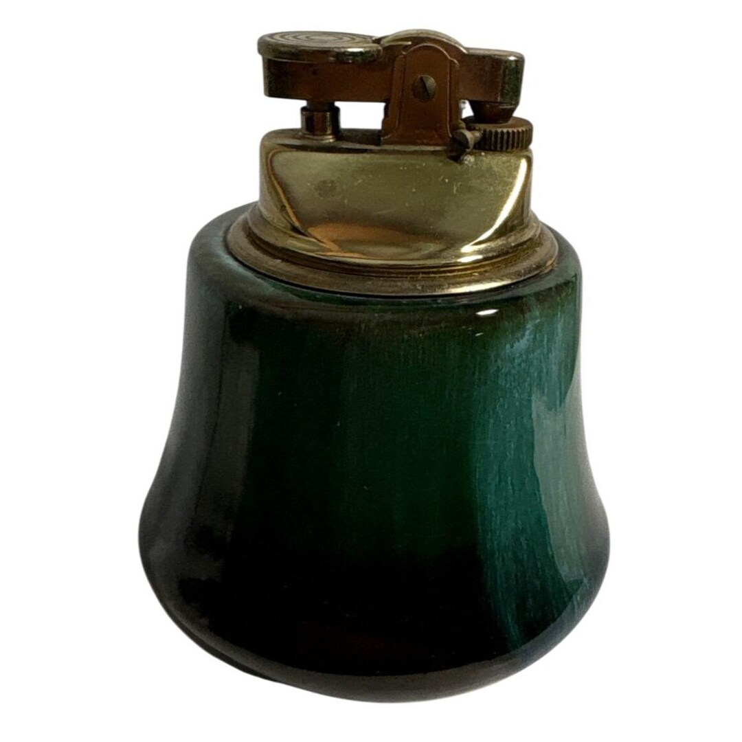 Blue Mountain Pottery Table Lighter Green Drip Glaze 3.75" Tall MCM ...