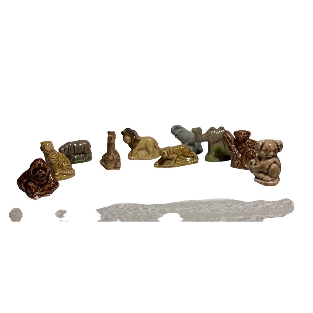 Vintage Wade Whimsies England Ceramic Animal Figurines Set of 10 Zoo ...