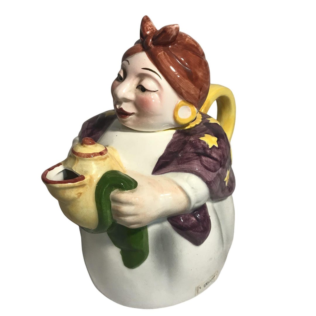 Vintage Dept 56 Tea Time No.4 Tea Leaves Teapot 1988 Gypsy Fortune ...