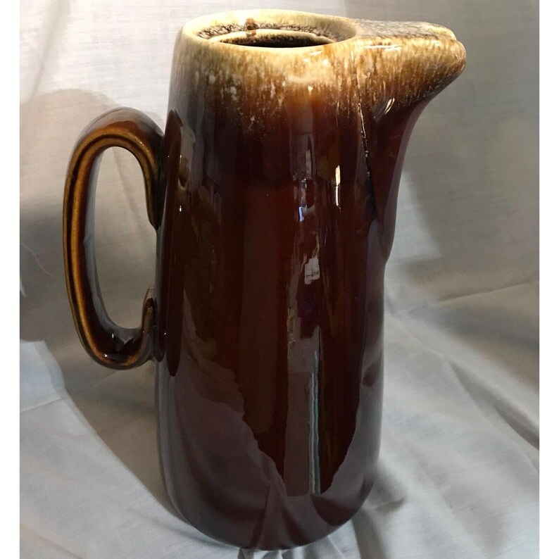 Hull Pottery Pitcher and Coffee Pot Brown Drip Vintage - Etsy