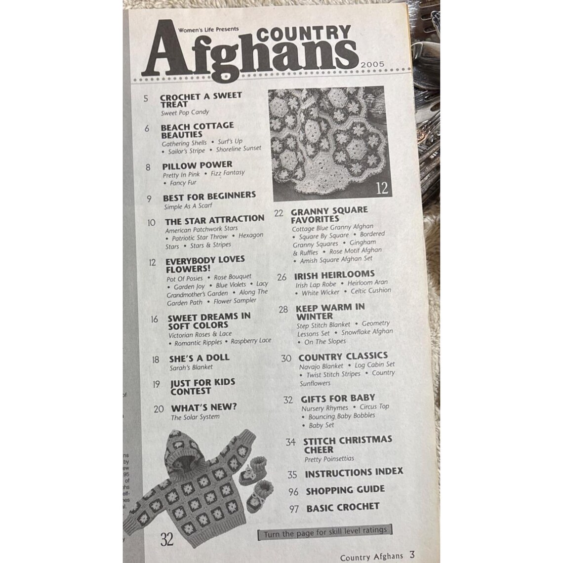 Country Afghans Magazine 2005 Edition 50 Easy Knitting & Crochet ...