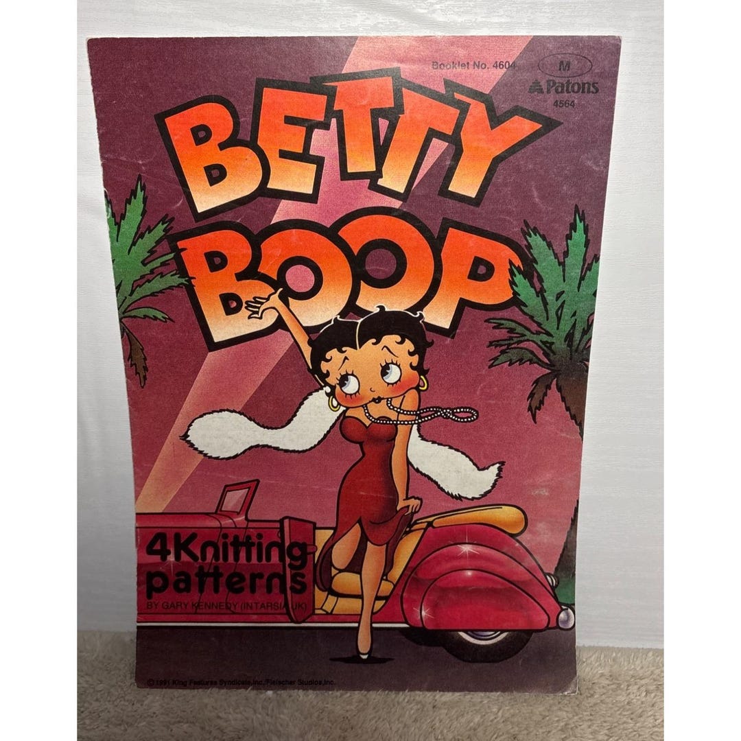 Betty Boop Intarsia Knitting Pattern Book Gary Kennedy Childrens ...