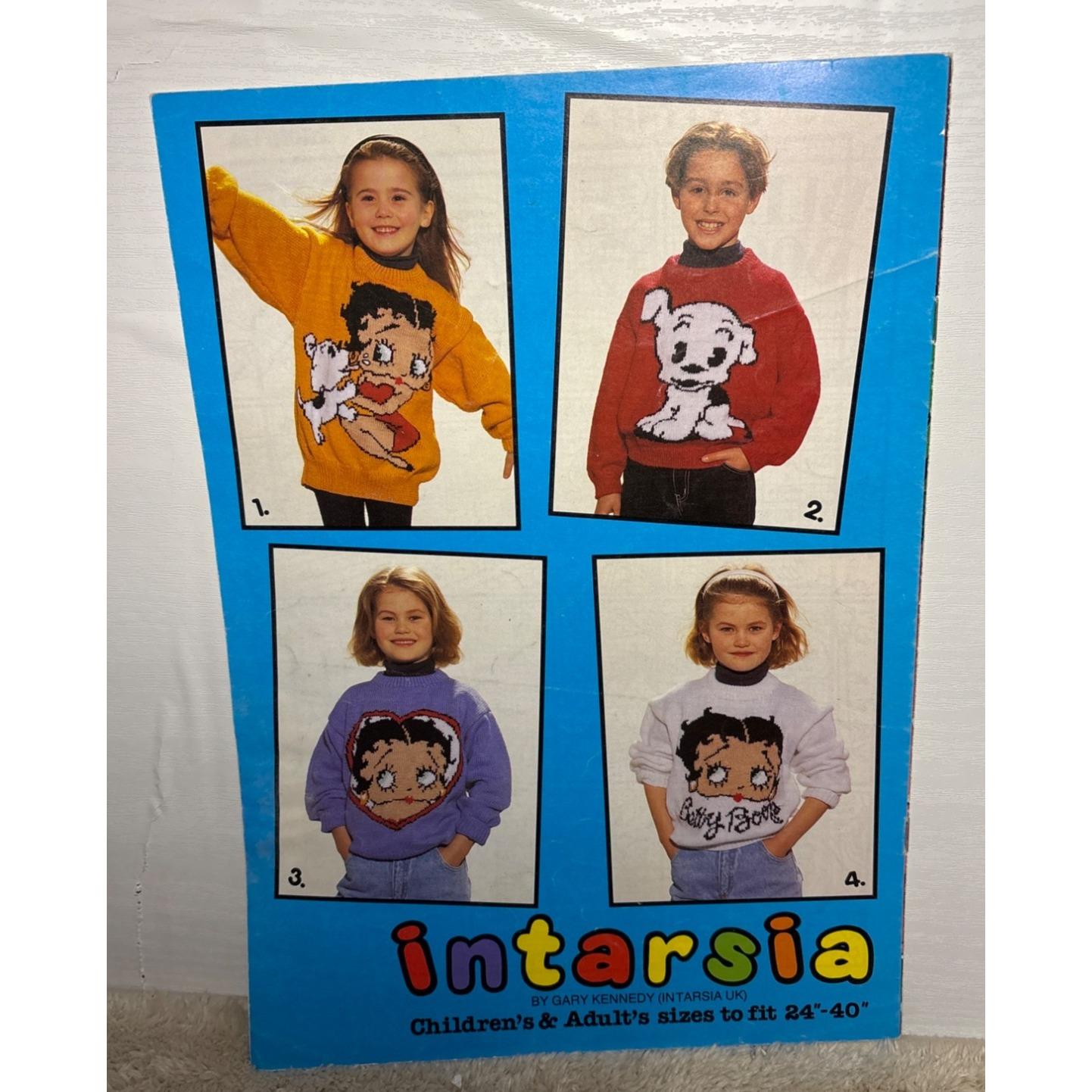 Betty Boop Intarsia Knitting Pattern Book Gary Kennedy Childrens ...
