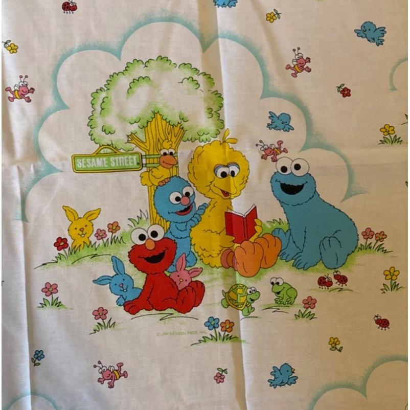 Vintage Sesame Street Fabric Panel With Baby Elmo Big Bird & Cookie ...