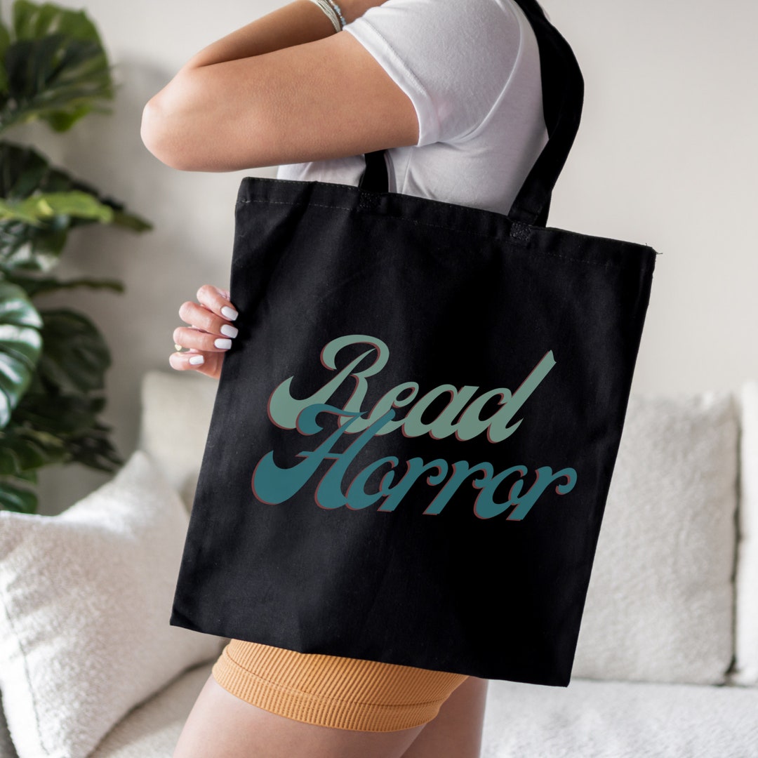 Read Horror Tote Bag, Horror Book Bag, Horror Tote Bag for Horror Books ...