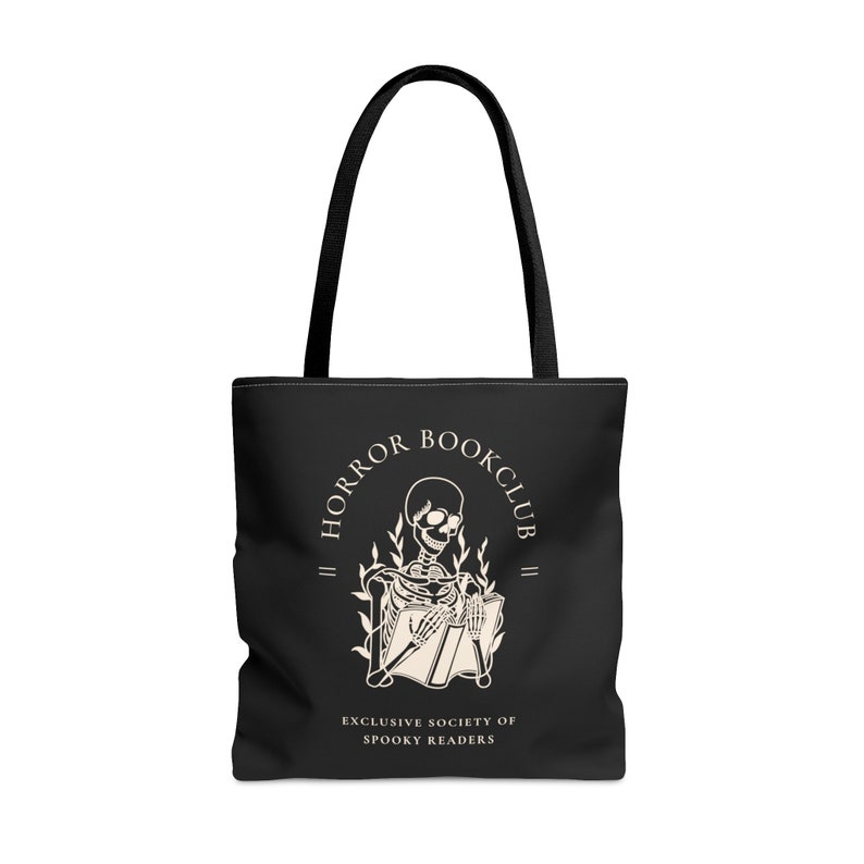 Vintage Horror Books Tote Bag, Horror Gifts, Horror Merch, Canvas Tote ...