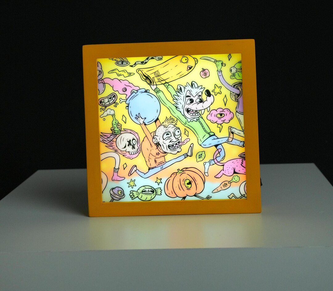 Crazy Chaos Lightbox – Handmade Wooden LED Light Box | Modern Lighting ...