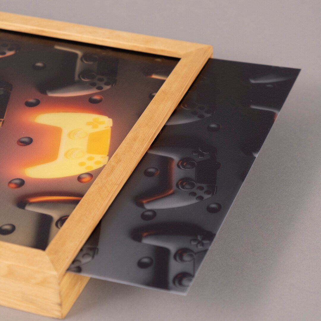 Video Game Lovers Home Decor, LED Game Console Lamp Models, Wooden ...