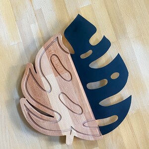 Monstera Metal and Wood Wall Art, Philderon Wall Art, Philodendron's ...