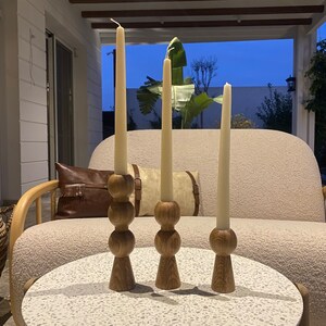 Oak Wood Triple Candle Holder, Rustic Home Decor, Oak Tree Candle ...