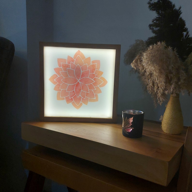Mandala Design Light Box for Every Style, Mandala Decorative Lamp ...