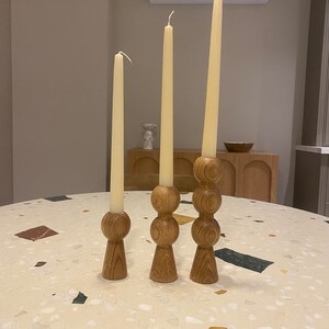 Oak Wood Triple Candle Holder, Rustic Home Decor, Oak Tree Candle ...