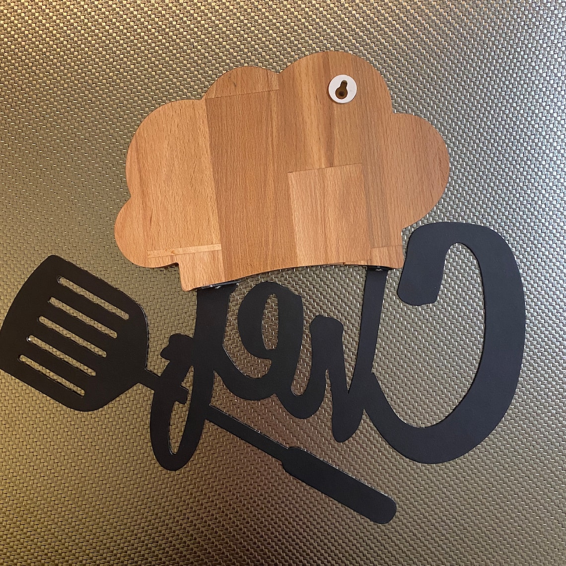 Chef Metal Wall Decor, Kitchen Wall Decor, Chef-themed Metal Wall Decor ...