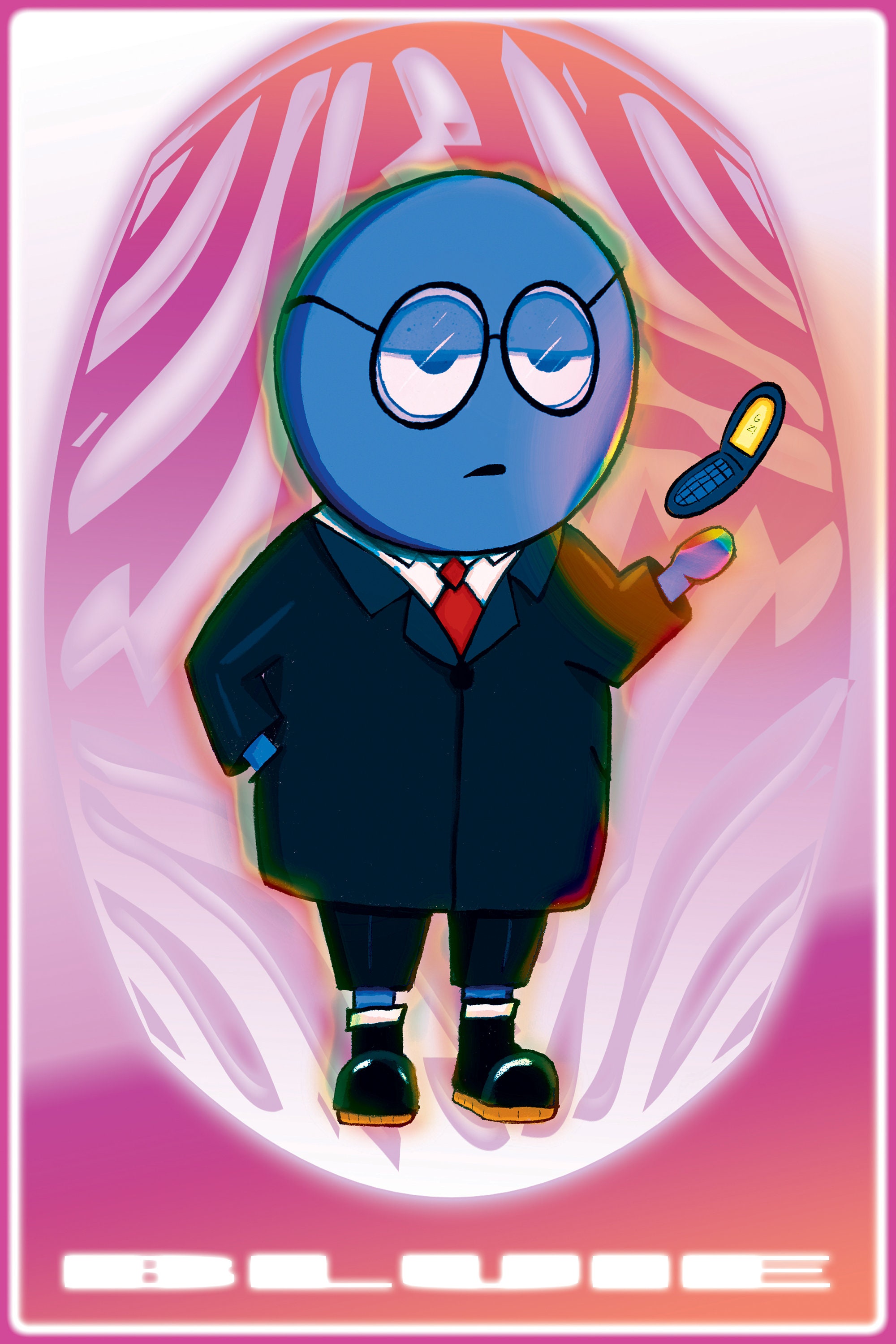 BLUIE POSTER - Universe of Light & Magic - Original Artwork - Cute ...