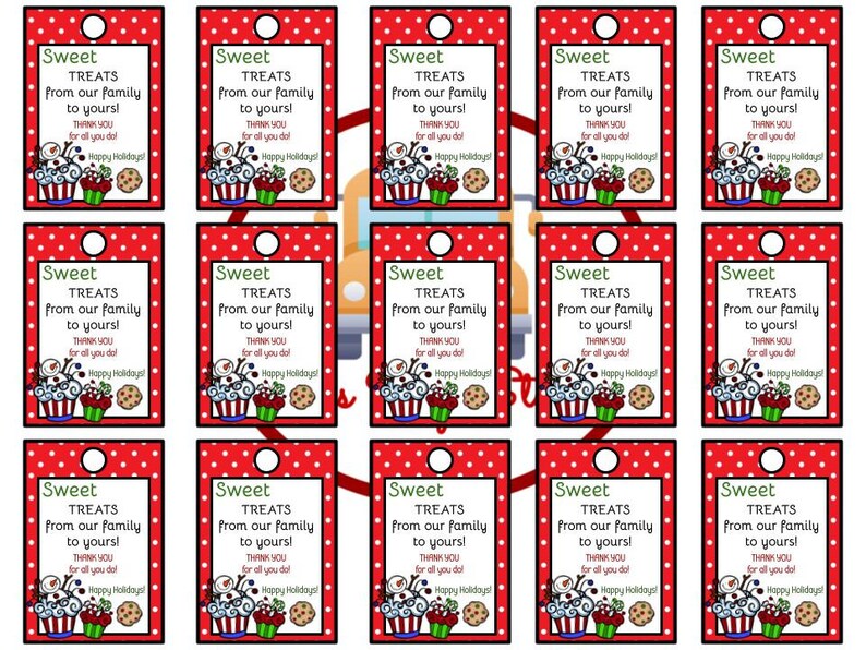 Christmas Holiday Teacher Gift Printable Tag | Christmas Teacher Tag ...