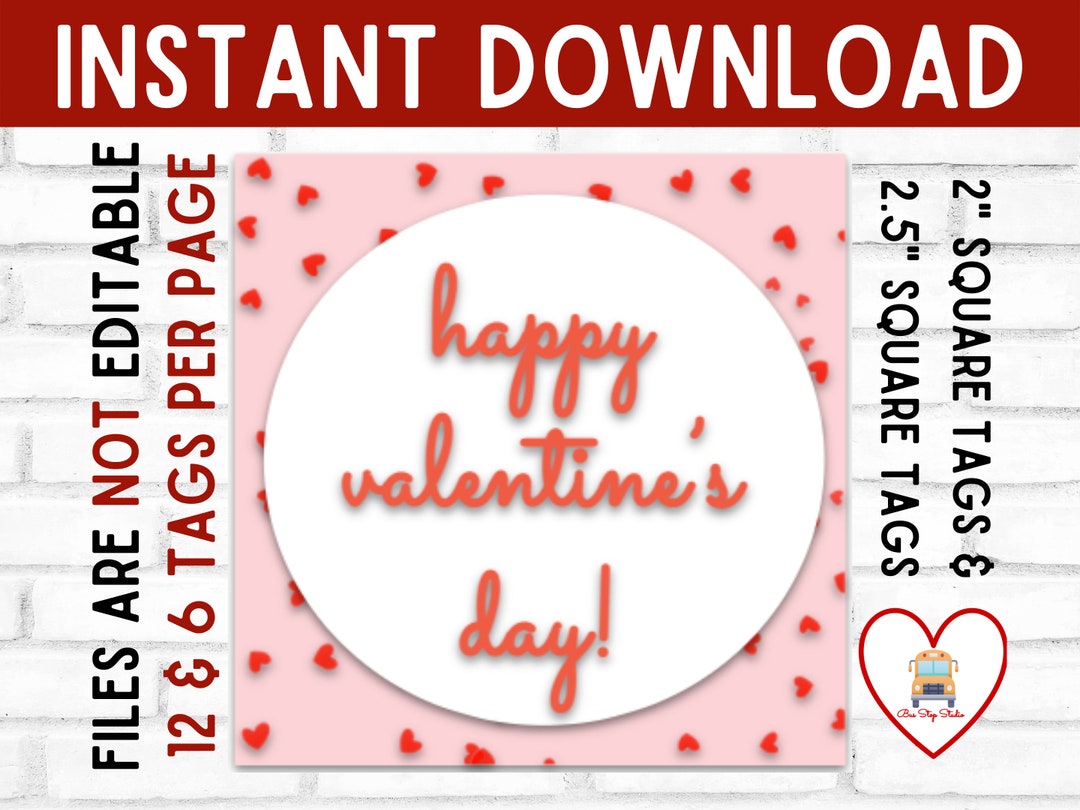 Printable Cookie Card, Instant Download Valentine Card, Valentine Tag ...