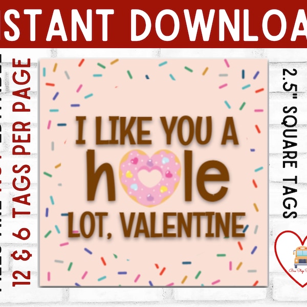 I Love You a Whole Lot Donut - Etsy