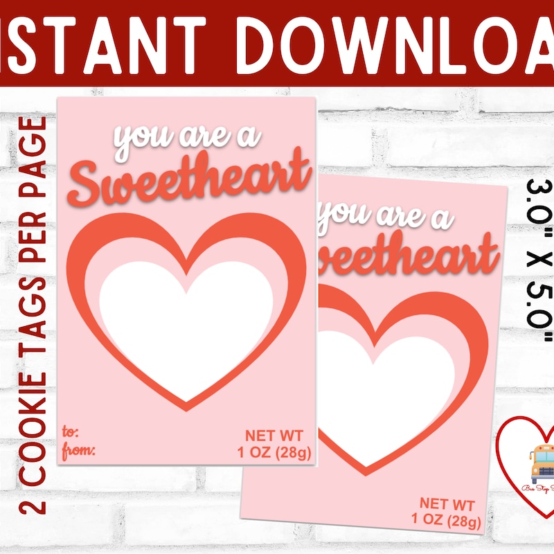 Sweetheart Cookie Label - Etsy