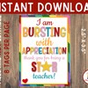 Teacher Appreciation Printable Tag, Staff Tags, Star Tags, Star Gift ...
