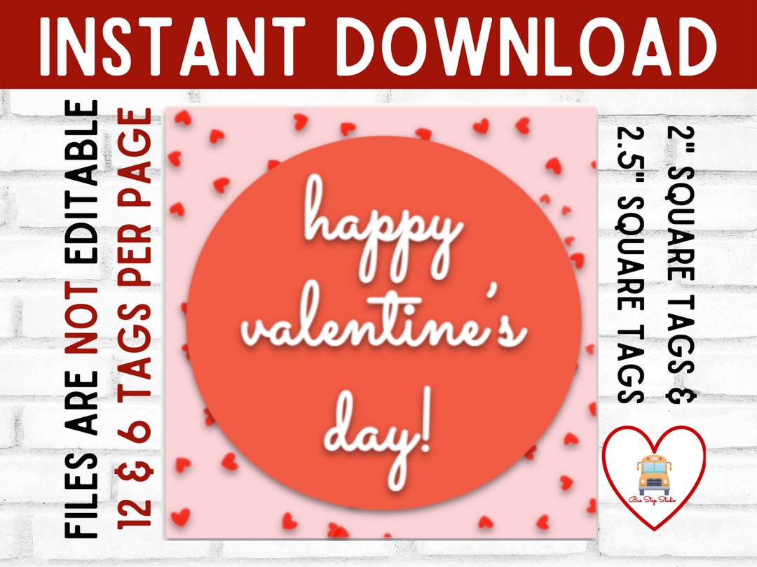 Printable Cookie Card, Instant Download Valentine Card, Valentine Tag ...