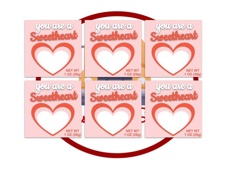 Printable Cookie Card, Instant Download Valentine Card, Valentine Tag ...