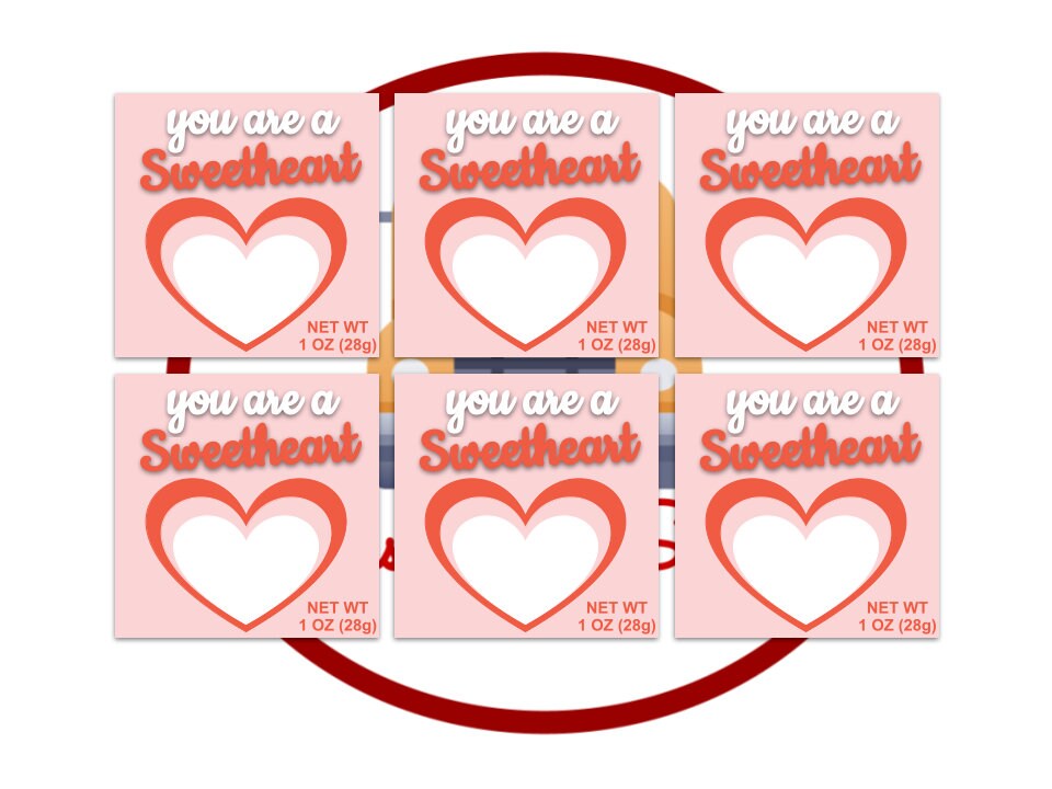 Printable Cookie Card, Instant Download Valentine Card, Valentine Tag ...