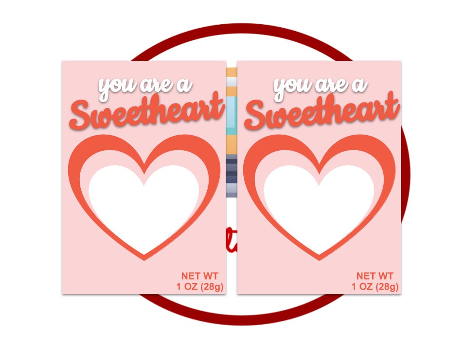 Printable Cookie Card, Instant Download Valentine Card, Valentine Tag ...
