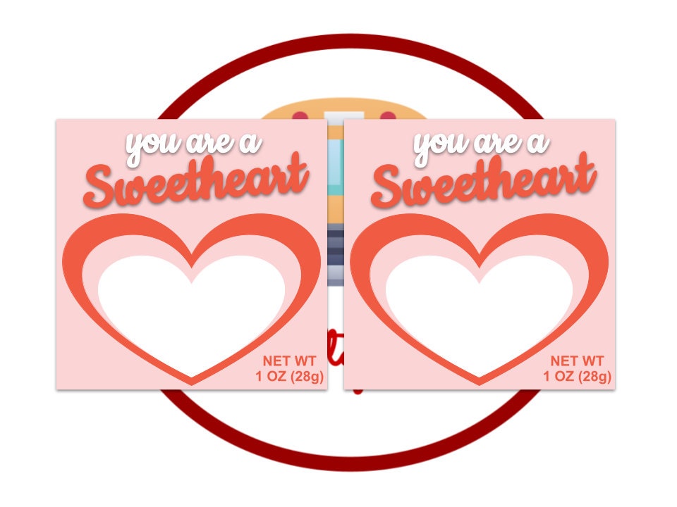 Printable Cookie Card, Instant Download Valentine Card, Valentine Tag ...