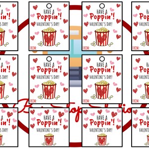 Have A Poppin’ Valentine’s Day Printable Tag, Valentine’s Teacher Tag ...