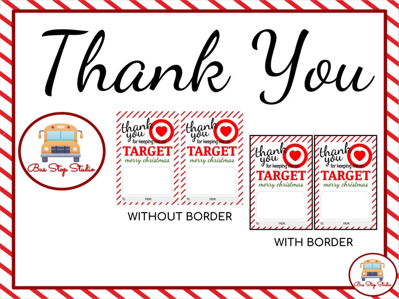 Christmas Tag Teacher Appreciation Printable Gift Card Holder on Target ...