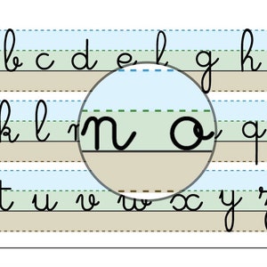 Art & Collectibles Handwriting Display* Lower Case Formation Poster ...