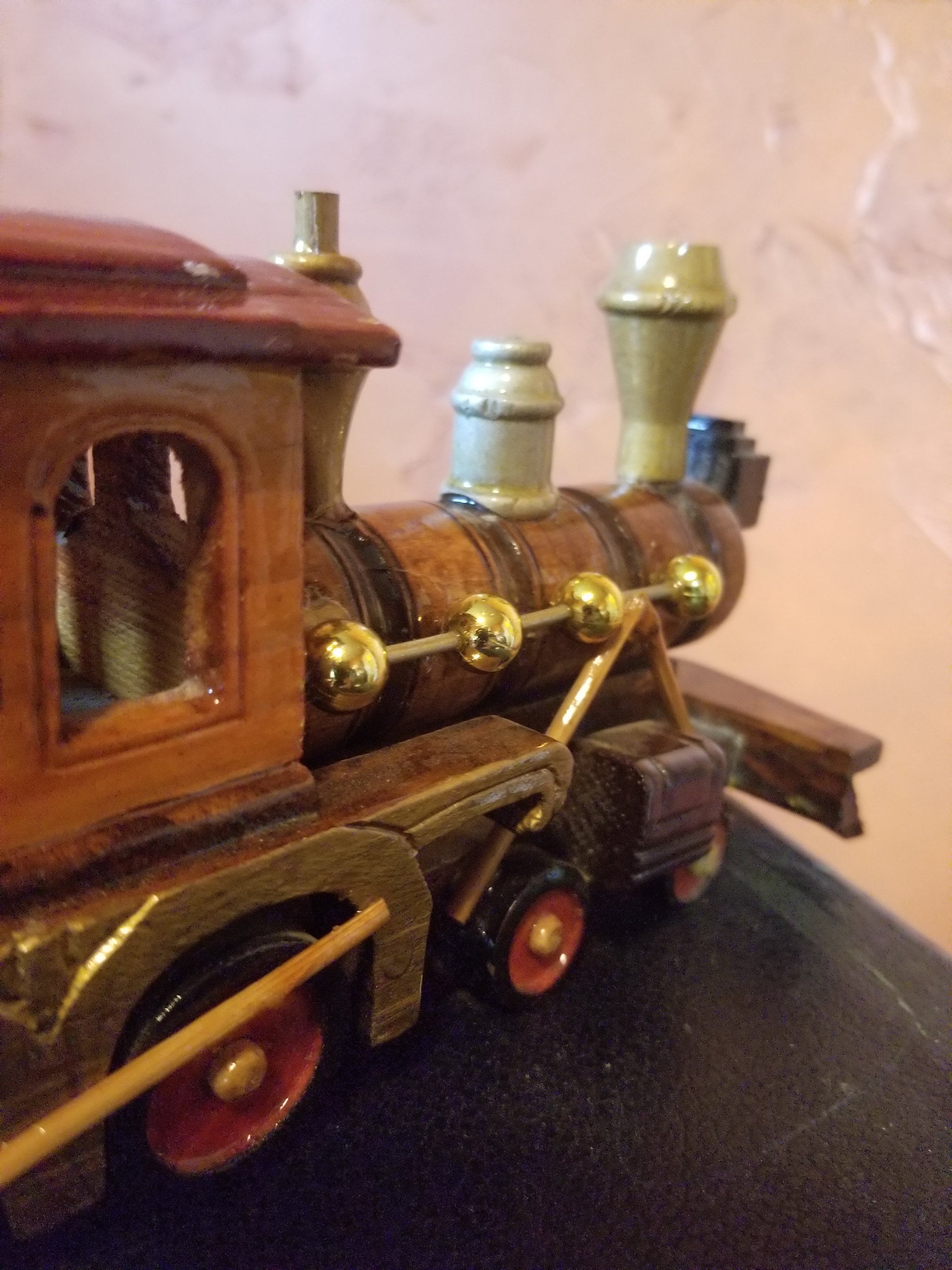 Amazing Vintage Hand-crafted Wooden Model Train Engine - Etsy