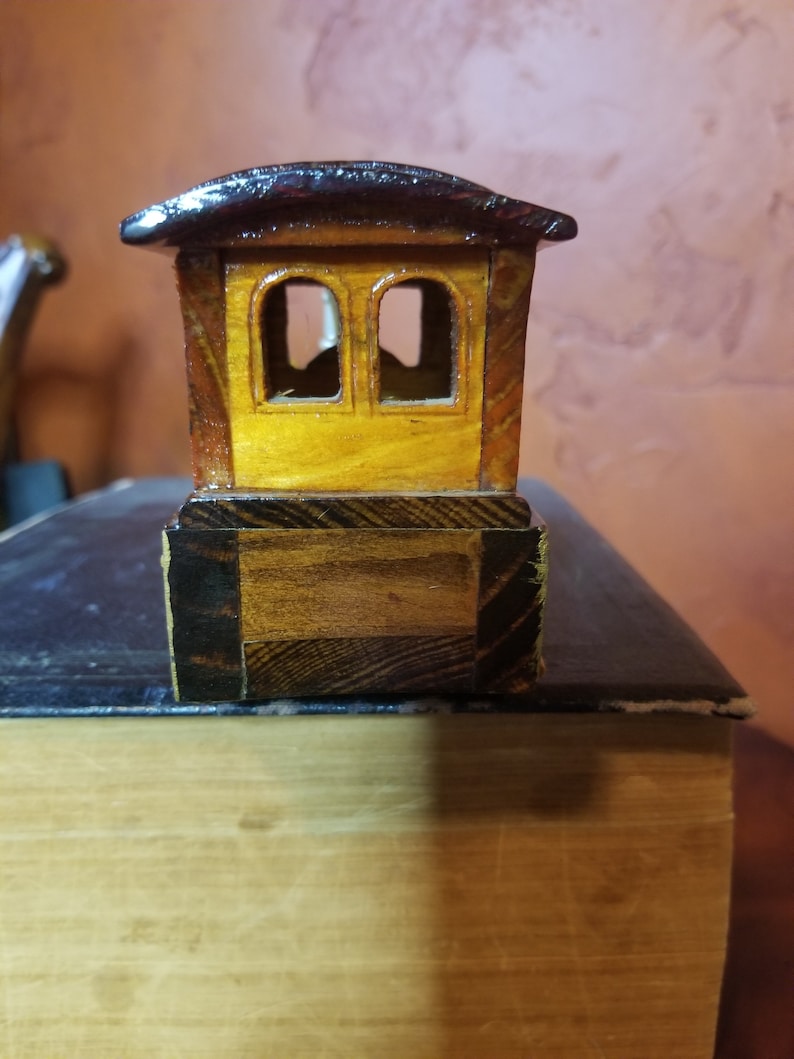 Amazing Vintage Hand-crafted Wooden Model Train Engine - Etsy