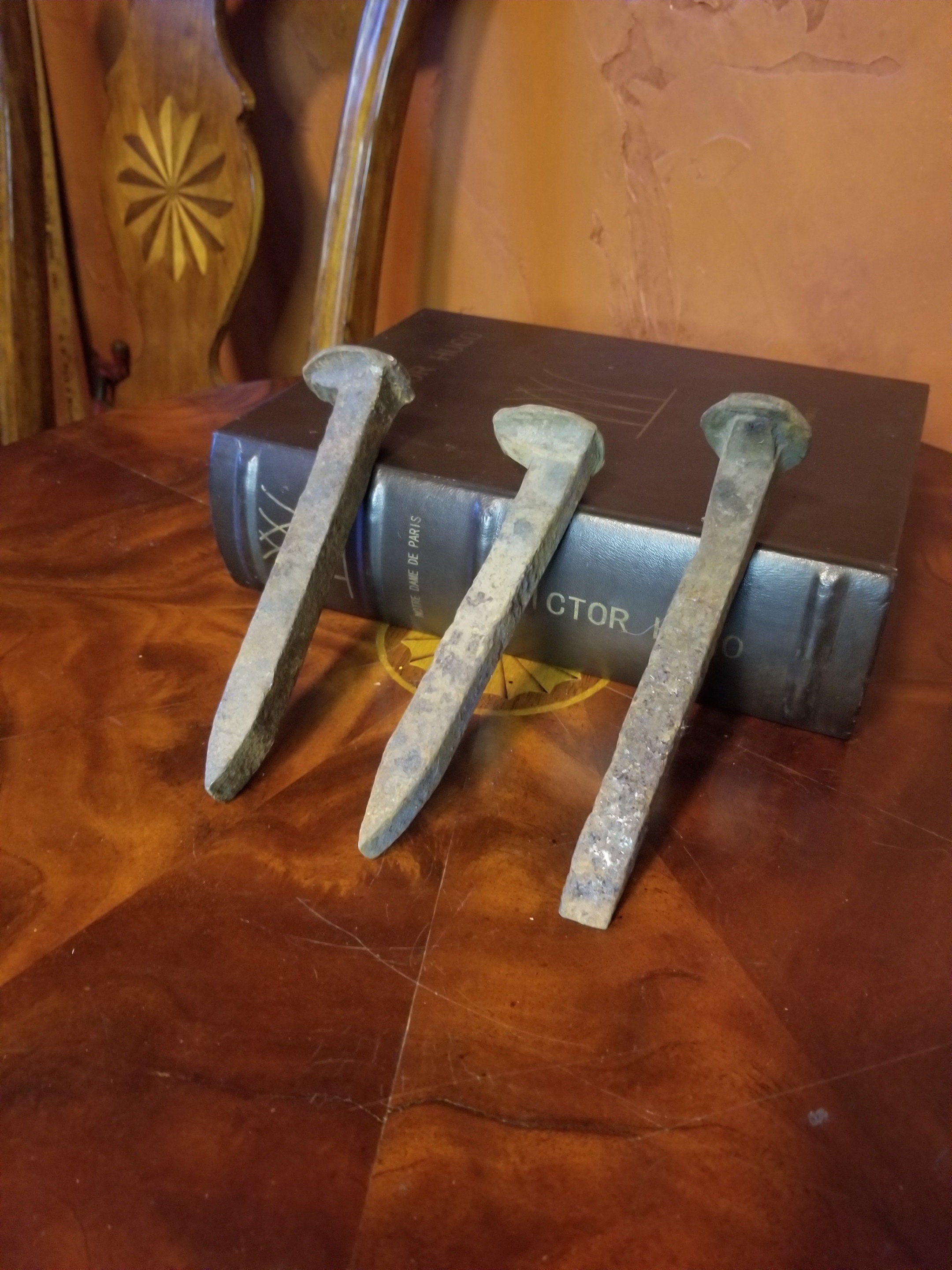 Antique Rusted Iron Railroad Spikes - Etsy