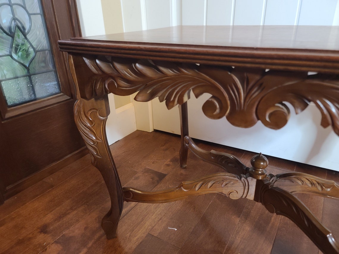 Absolutely Stunning 1920s Ornately Carved Walnut Table - Etsy