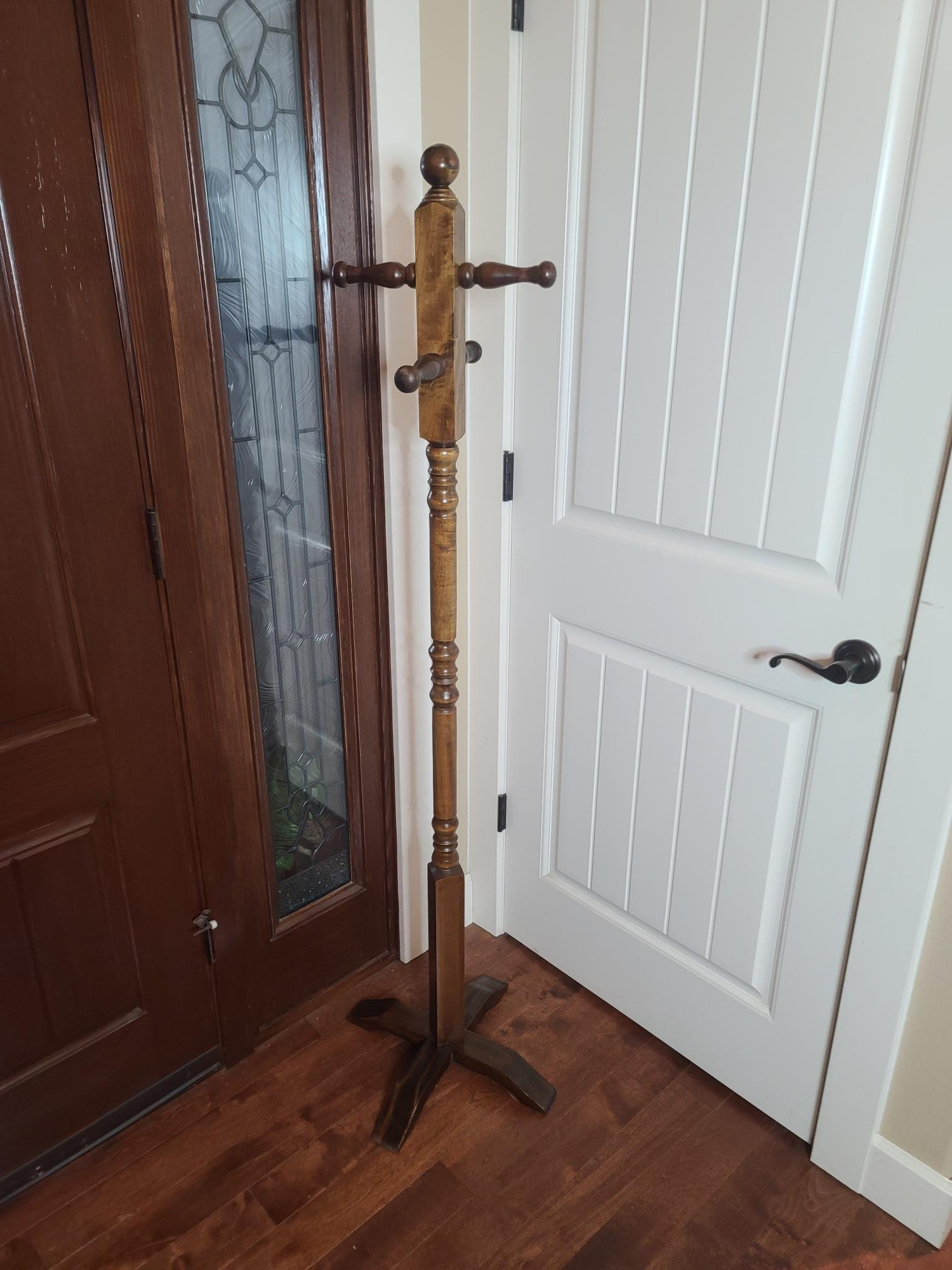 Classic Midcentury Solid Walnut Coat Rack/stand - Etsy