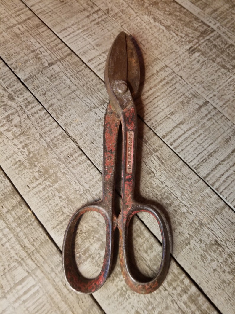 Antique Tool - 100 Year Old Shears/tin Snips - Etsy