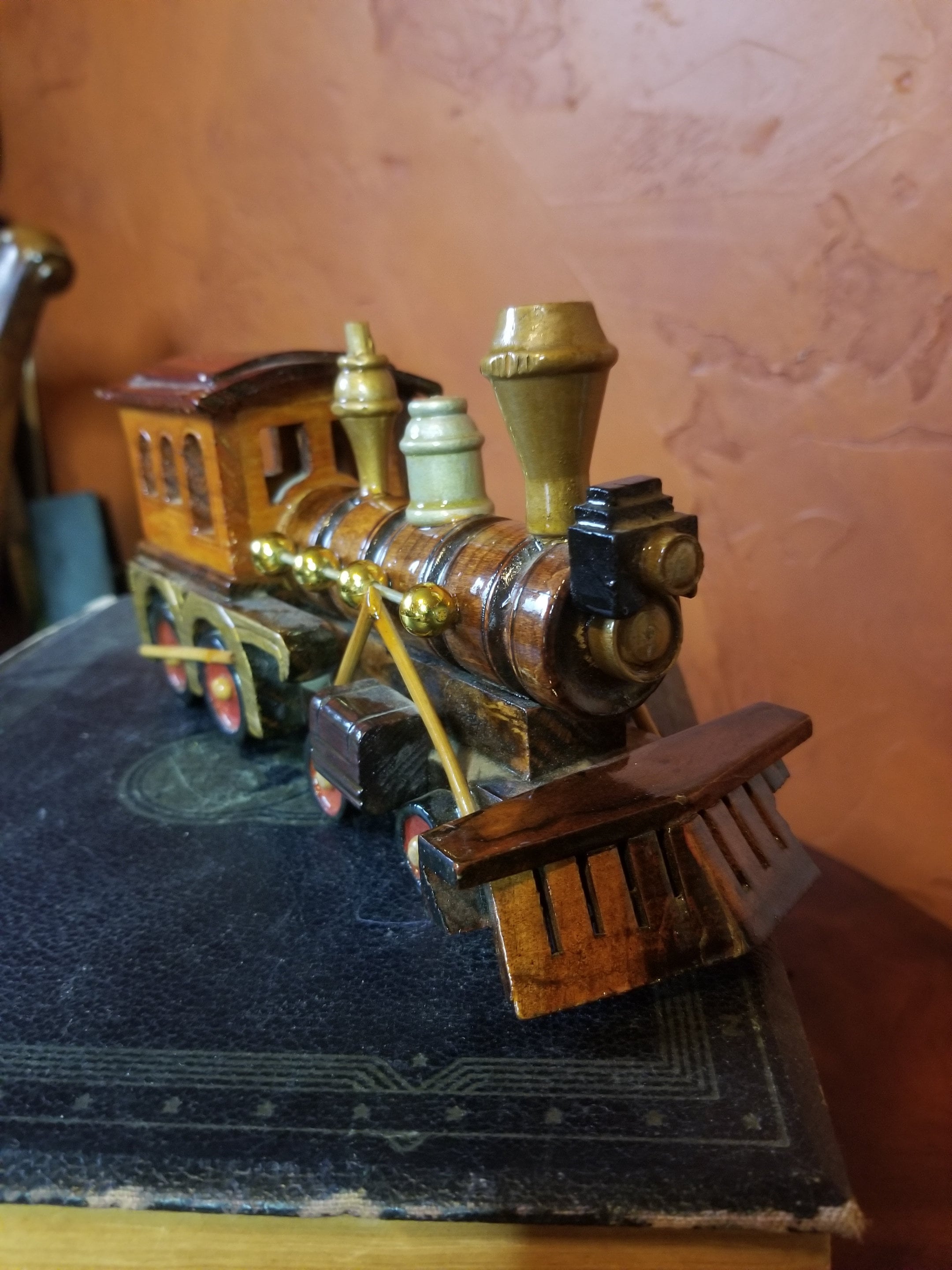 Amazing Vintage Hand-crafted Wooden Model Train Engine - Etsy