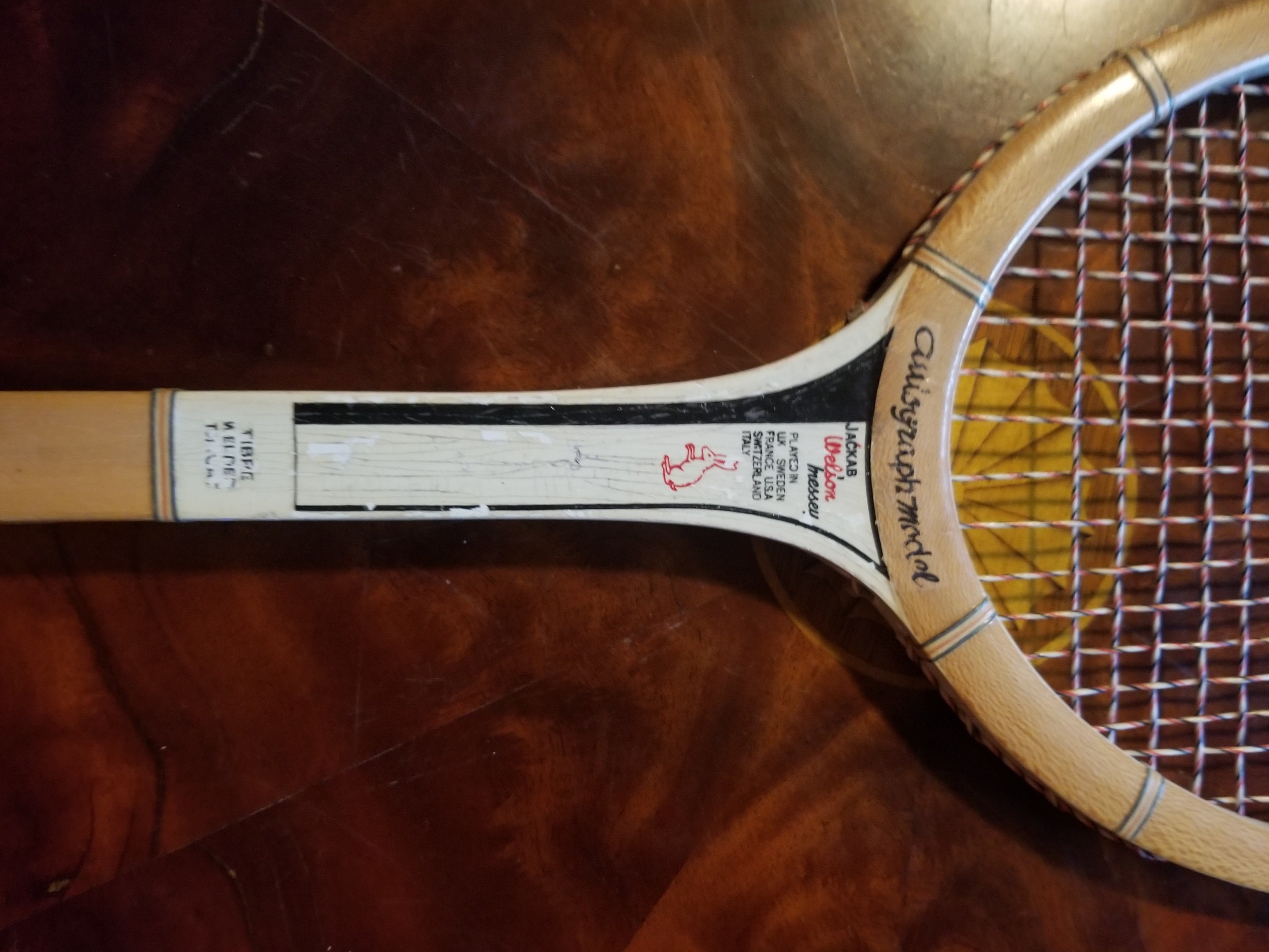 Vintage Wooden Tennis Racquet - Etsy