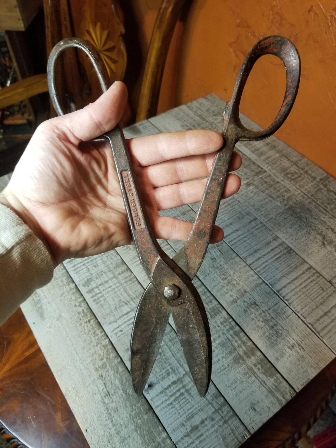 Antique Tool 100 Year Old Shears/tin Snips - Etsy