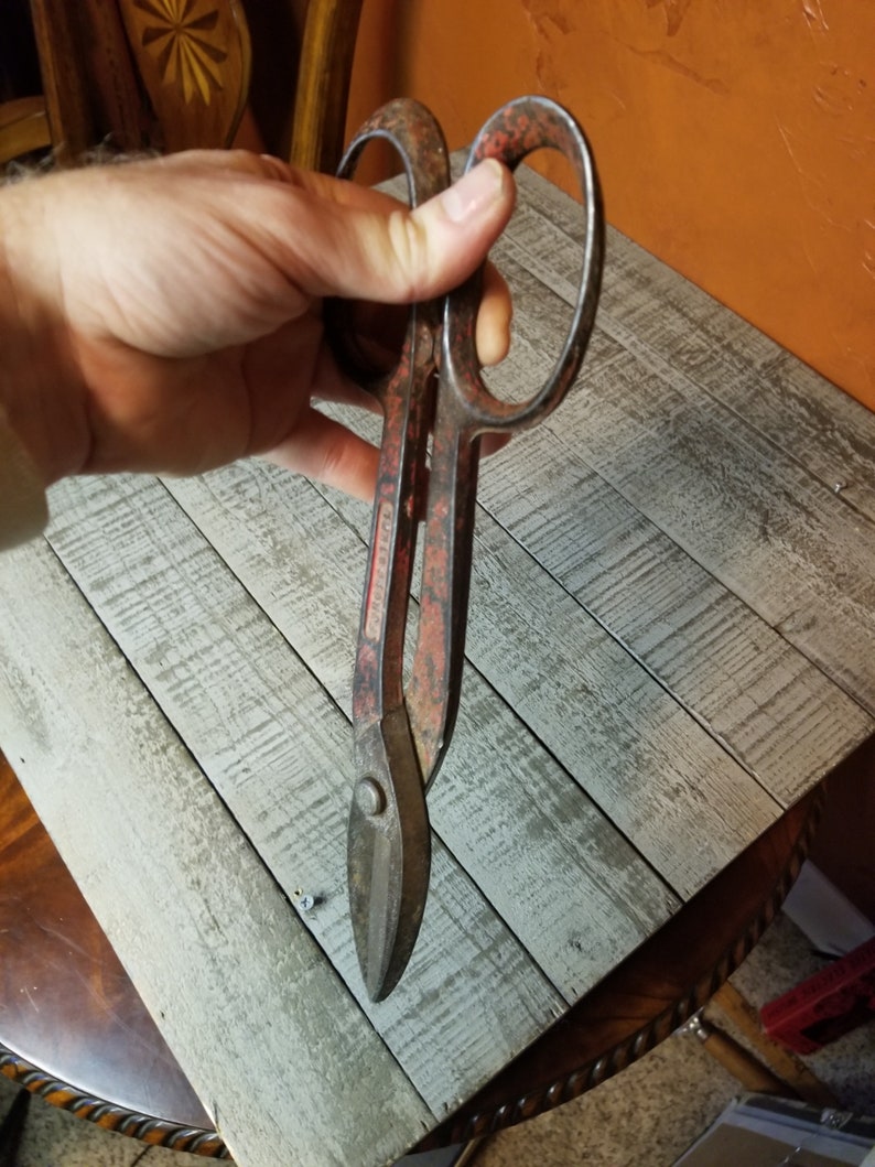 Antique Tool - 100 Year Old Shears/tin Snips - Etsy