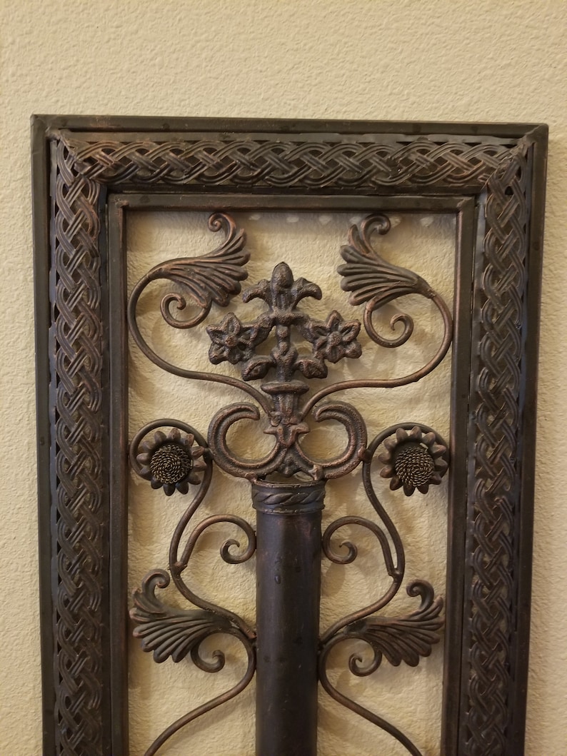 Beautiful Vintage Open Metal Work Wall Hanging - Etsy Canada