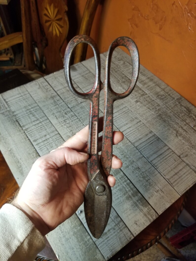 Antique Tool - 100 Year Old Shears/tin Snips - Etsy