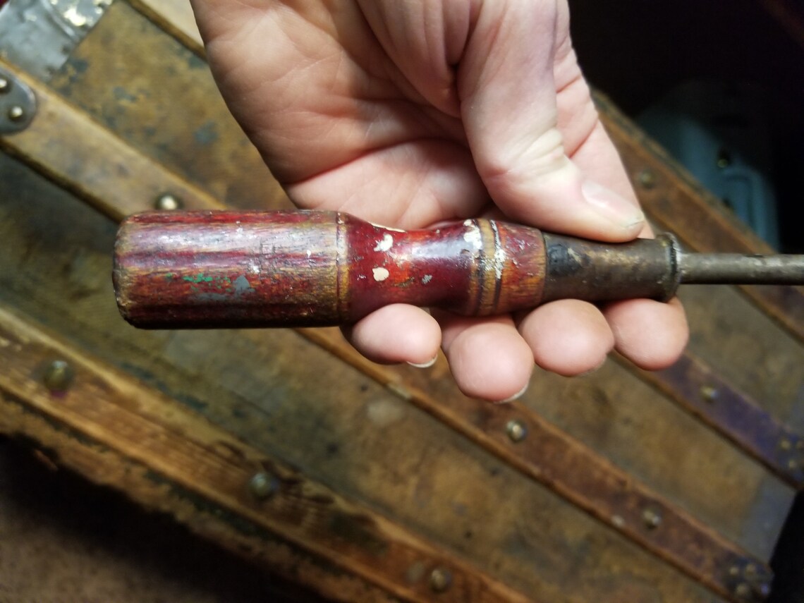 Large Late 1800s Wood Handled Screw Driver - Etsy